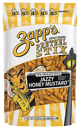 Zapp's Jazzy Honey Mustard Pretzel Stix - Large – Louisiana Swamp Snacks